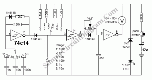Capacitance Meter Circuit – Simple Circuit Diagram