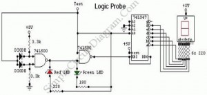 Logic Probe – Simple Circuit Diagram