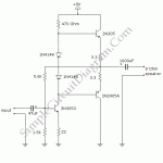 Small Discrete Audio Power Amplifier – Simple Circuit Diagram
