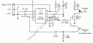Infrared (IR) Proximity Detector – Simple Circuit Diagram