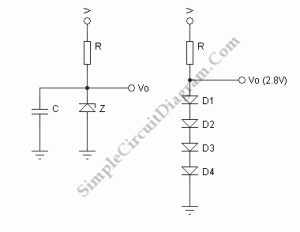 Zener Diode Voltage Regulator – Simple Circuit Diagram