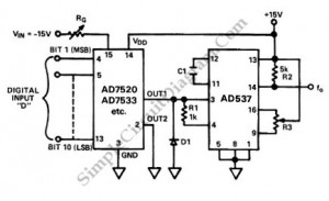 Digitally Programmable Oscillator – Simple Circuit Diagram