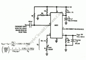 LM331 Frequency to Voltage Converter – Simple Circuit Diagram