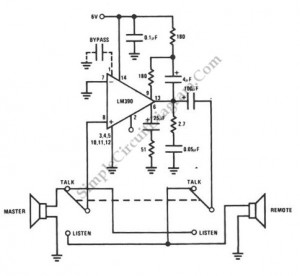 Simple Door Intercom – Simple Circuit Diagram